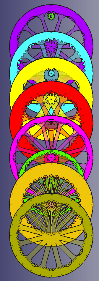 Gallery | Shaftless mechanical clock | Hackaday.io